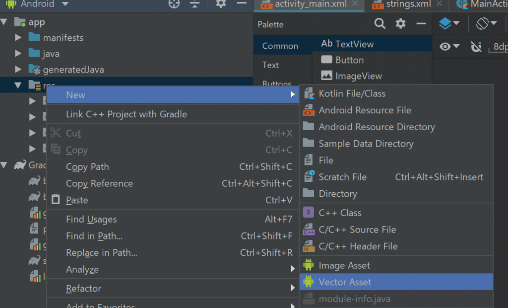 [Android] FABのアイコンをベクターアセットで作成する | すばらしきOfficeとアドインの世界
